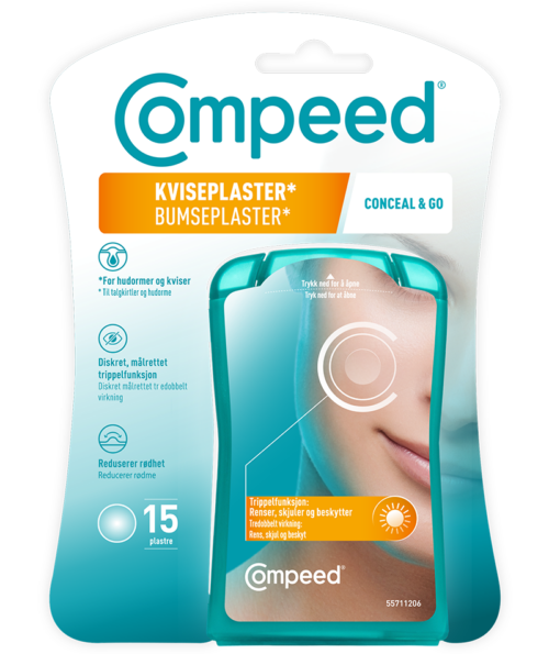 Compeed-produkter: Gnagsår, munnsår, skjev stortå Liktorn og sprukken hæl
